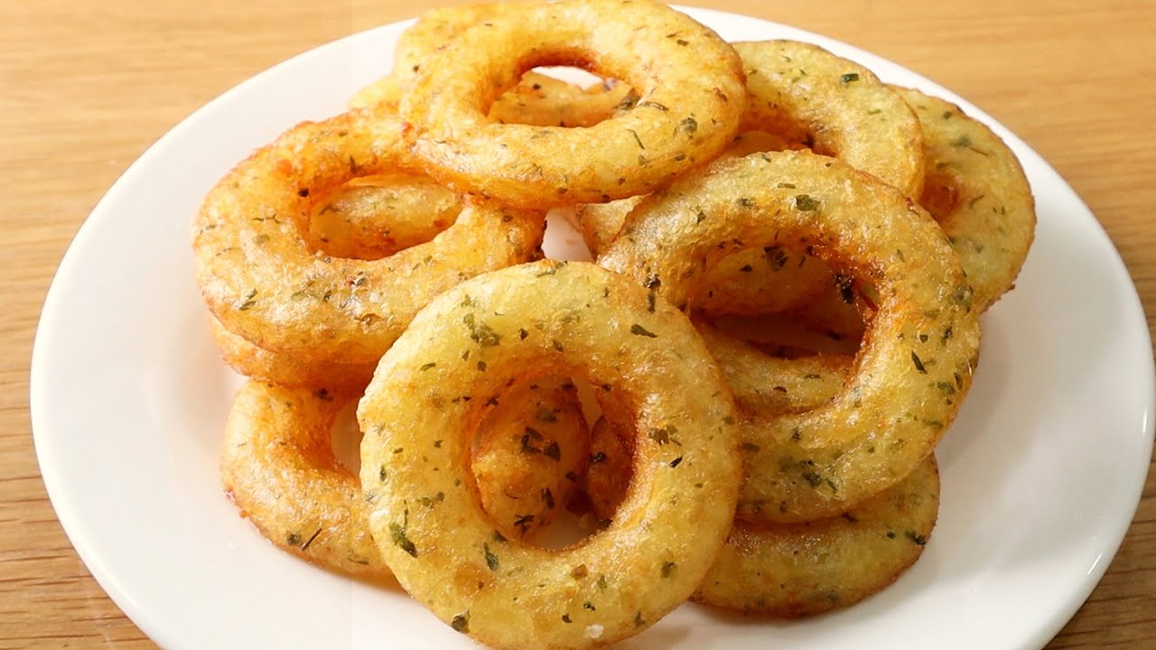 Best Garlic Flavor, Garlic Potato Rings | Fried Potatoes | Potato ...