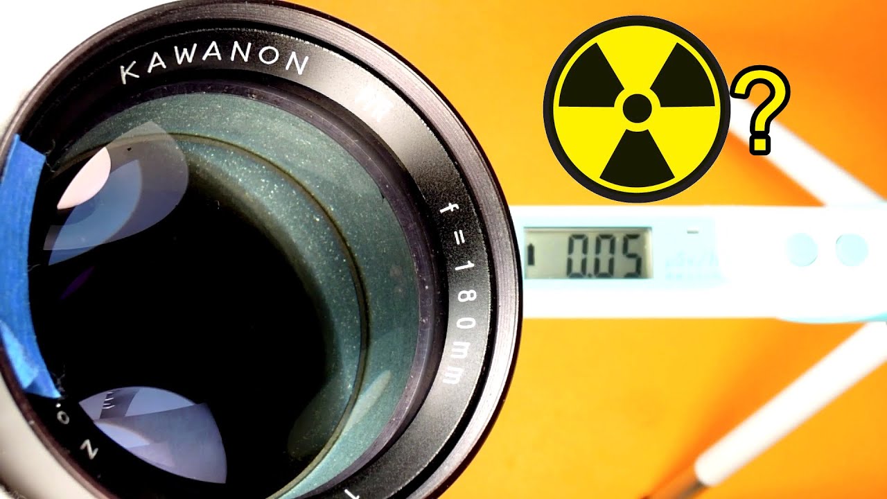 Testing lenses for Gamma radiation : Kawanon PTR 180mm F3.5 lens. - YouTube