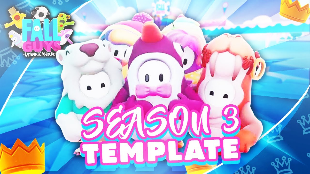 FALL GUYS SEASON 3 THUMBNAIL TEMPLATE! - YouTube