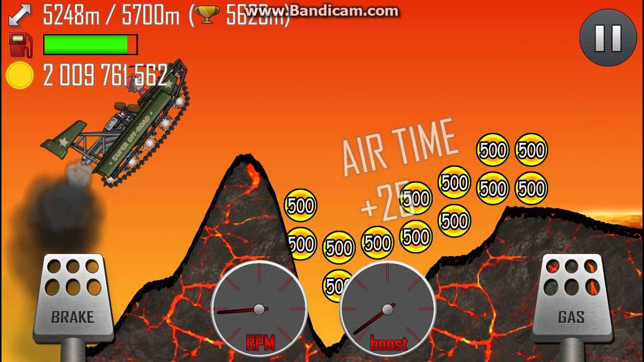 Hill Climb Racing Volcano 6012 on SUPER OFFROAD - YouTube