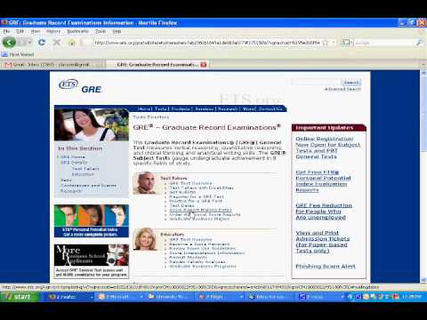 GRE : How to report score to universities - YouTube