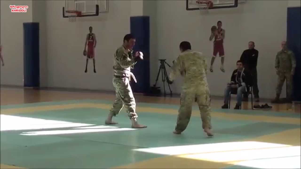Giorgi Lobjanidze vs Ednar Mukutadze. Georgian armed forces Khridoli ...