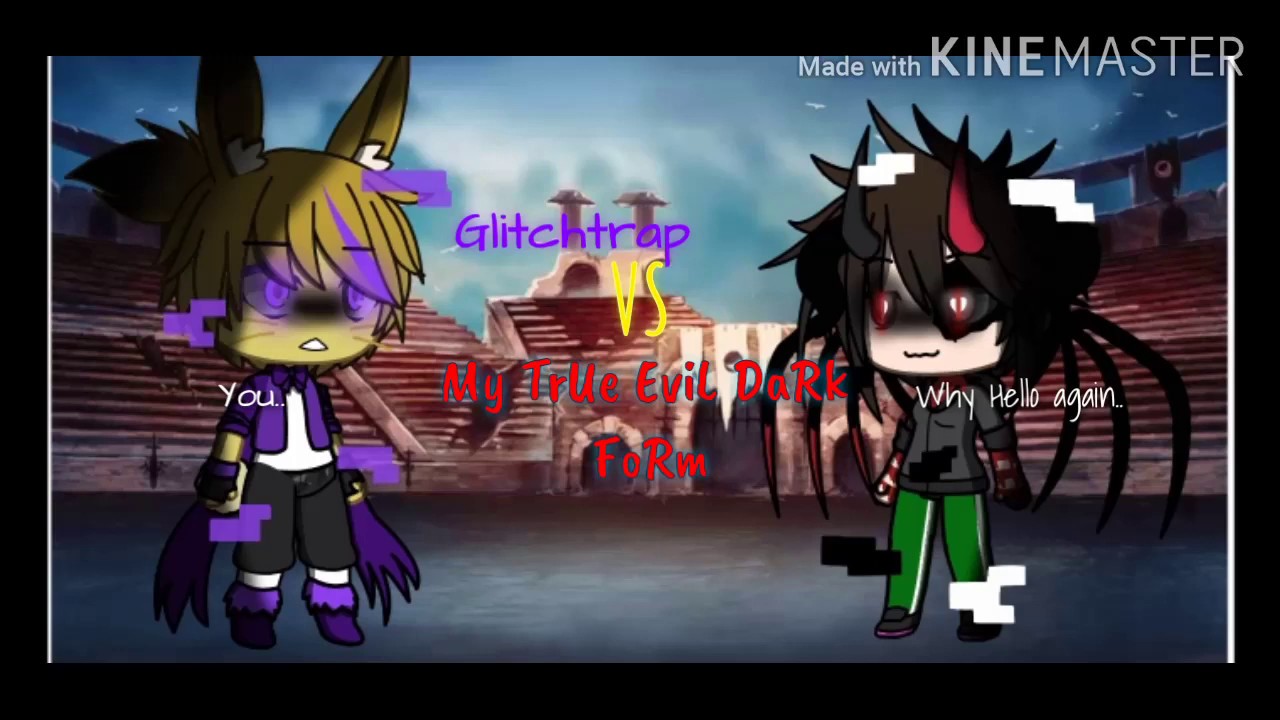 Glitchtrap VS My True Evil Darl Form | Short | I am never doing this ...