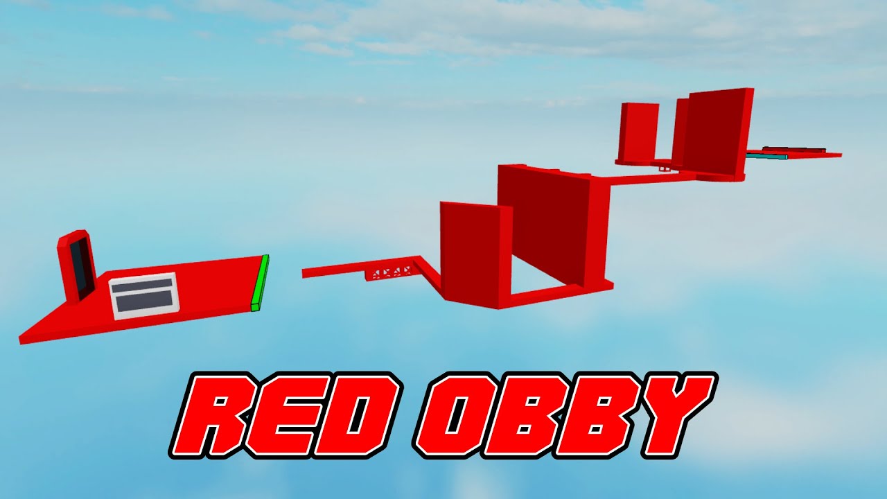 Colored Obby #1: Red Obby (Showcase) - YouTube