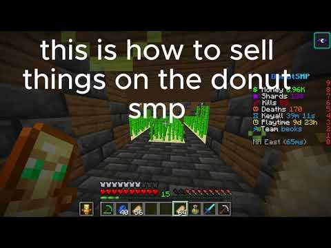 How to sell things on the donut smp - YouTube