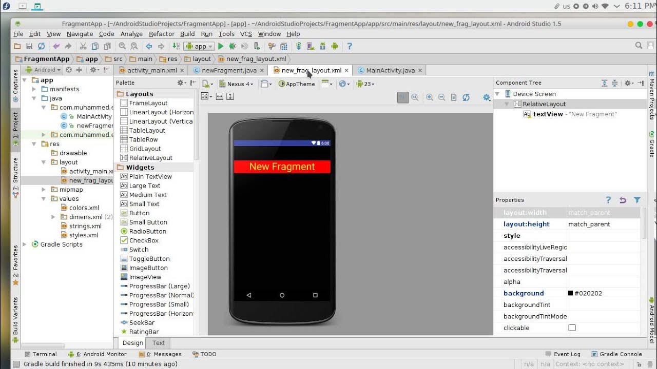 180 Android Studio Fragments - YouTube