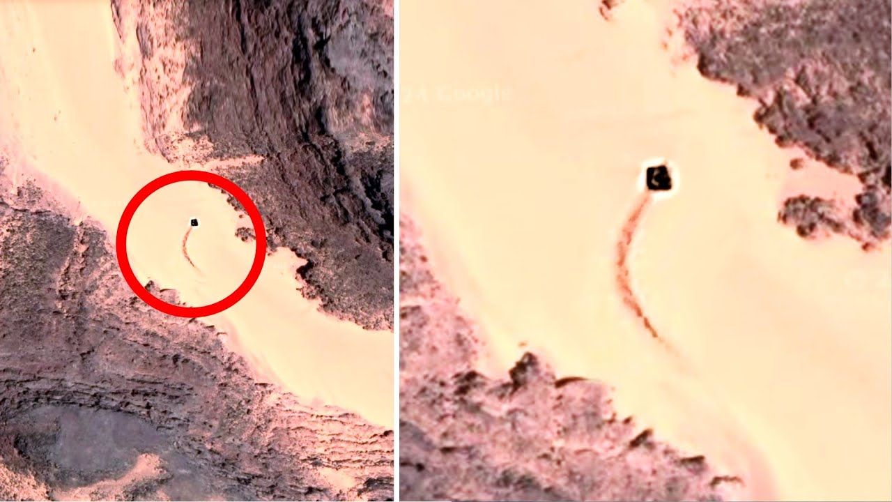 This Massive Crashed Black Alien Cube Is Moving Across The Sahara ...