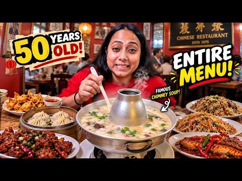 I ate THE ENTIRE MENU at a 50-year-old Chinese restaurant in Kolkata!