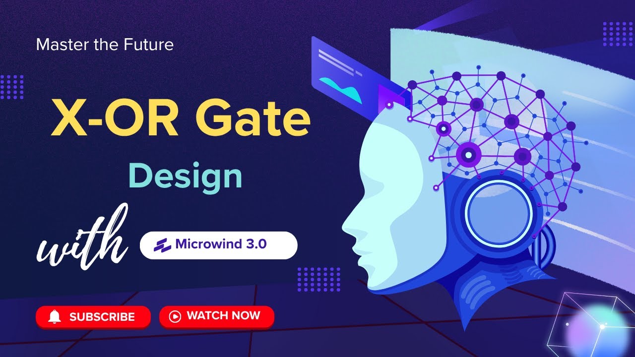 8. X-OR Gate design in Microwind. - YouTube