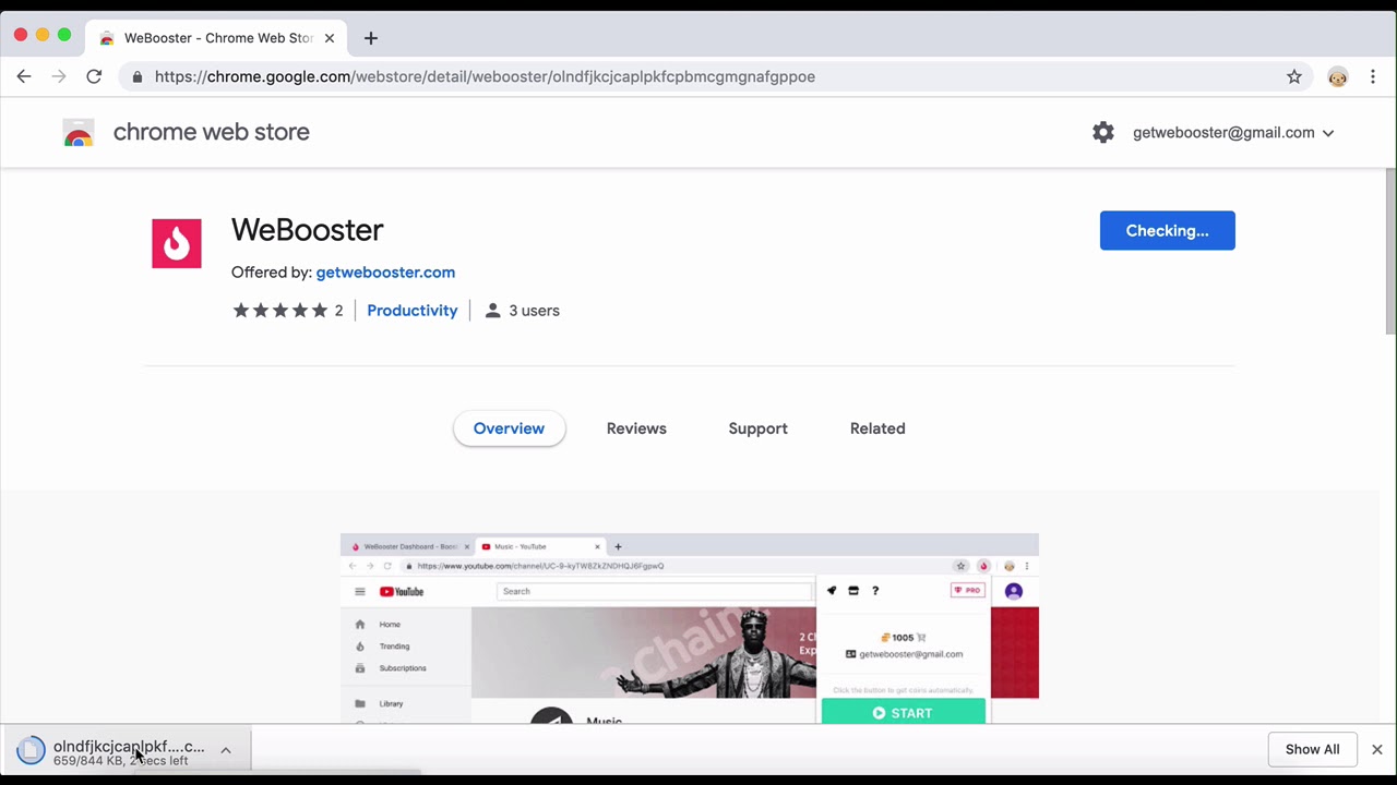 How to install Webooster from Chrome store. - YouTube