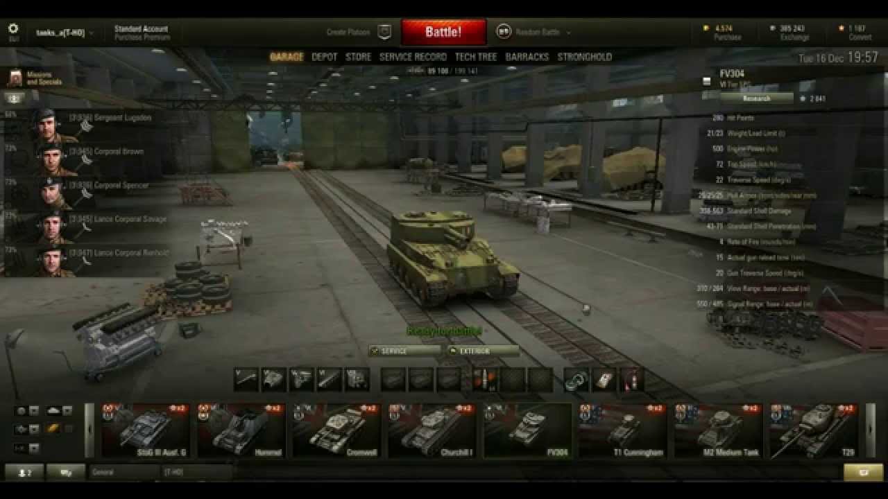 World of Tanks - FV304 - YouTube