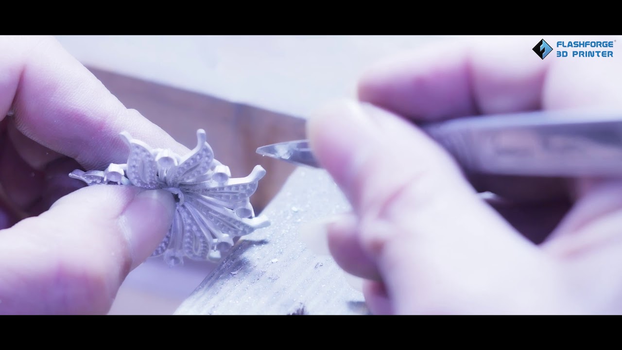 Flashforge Hunter Jewelry Application - YouTube