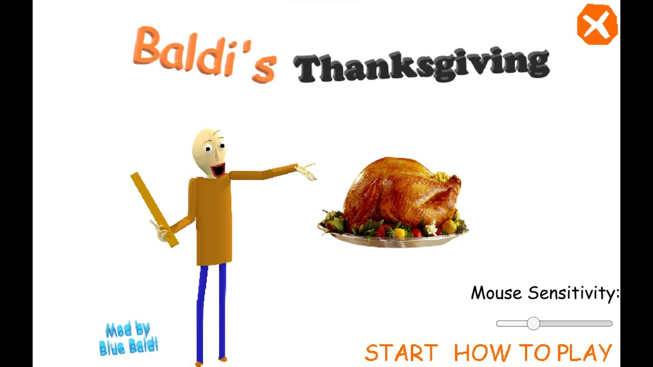 Baldi's Thanksgiving. - Baldi's Basics Mod. - YouTube