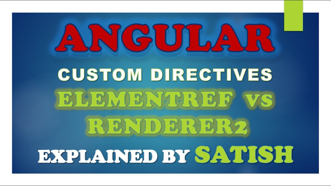 #angular Angular | Custom Directives In Angular | @HostListener | ElementRef | Renderer2 In ...