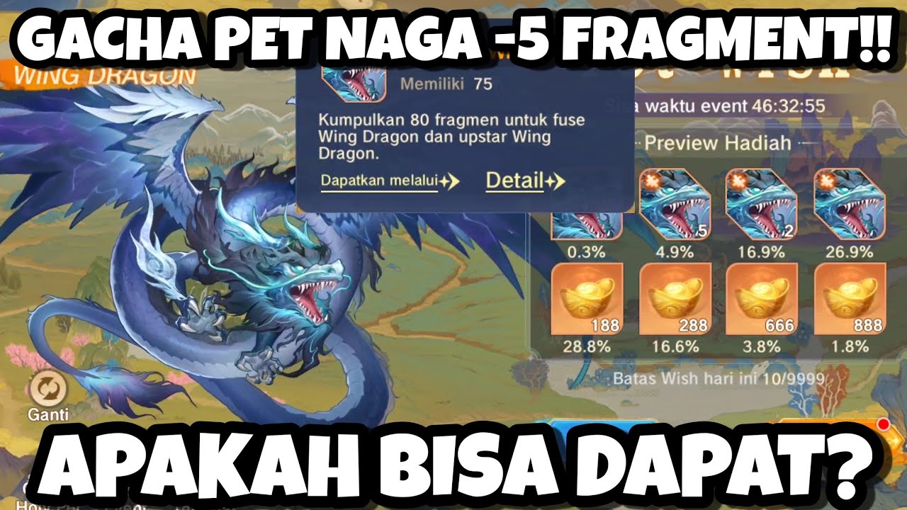 GACHA PET NAGA!! - MONKEY KING ARENA OF HEROES - YouTube