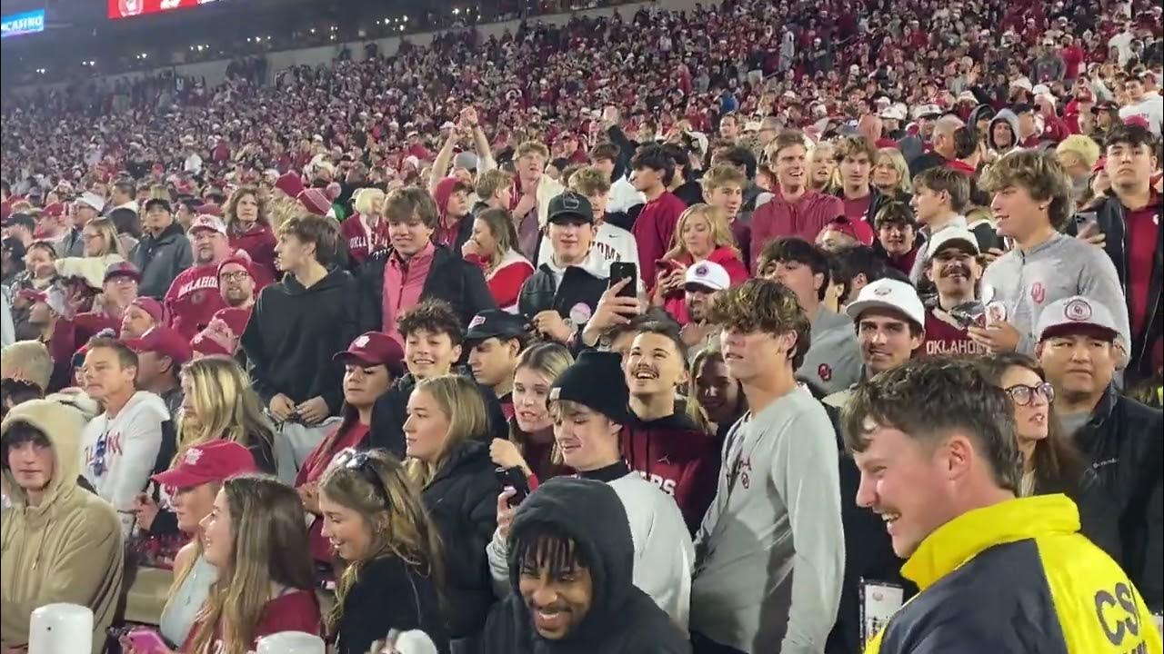 Oklahoma Storms the Field as the Sooners defeat the Alabama Crimson Tide - YouTube