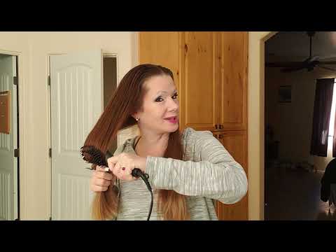 Jinri heated straightening brush Amazon review