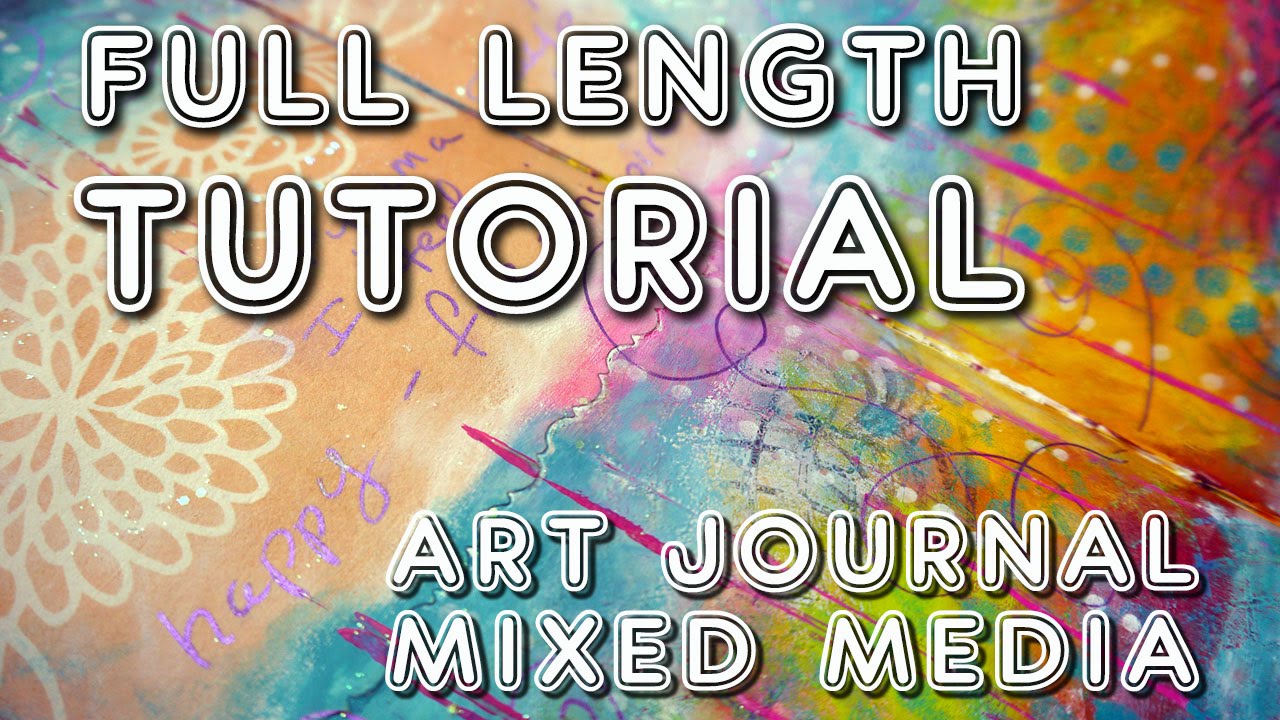 Studio Time 9 - ''Pyjama Day'' art journal mixed media tutorial - YouTube