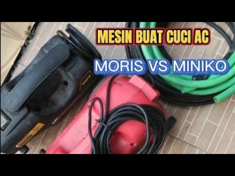 Mesin Cuci AC service AC Moris vs Miniko M26 [Lebih kencang Mana ???] - YouTube