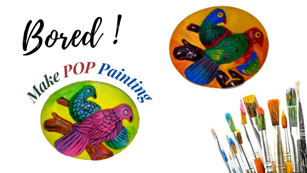 What to do when you're bored | Painting on plaster of paris | art to do ...