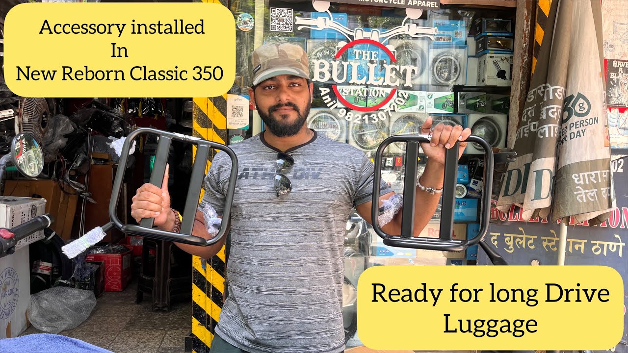 Accessory installed in New Reborn Classic 350 | Modify for long Ride ...