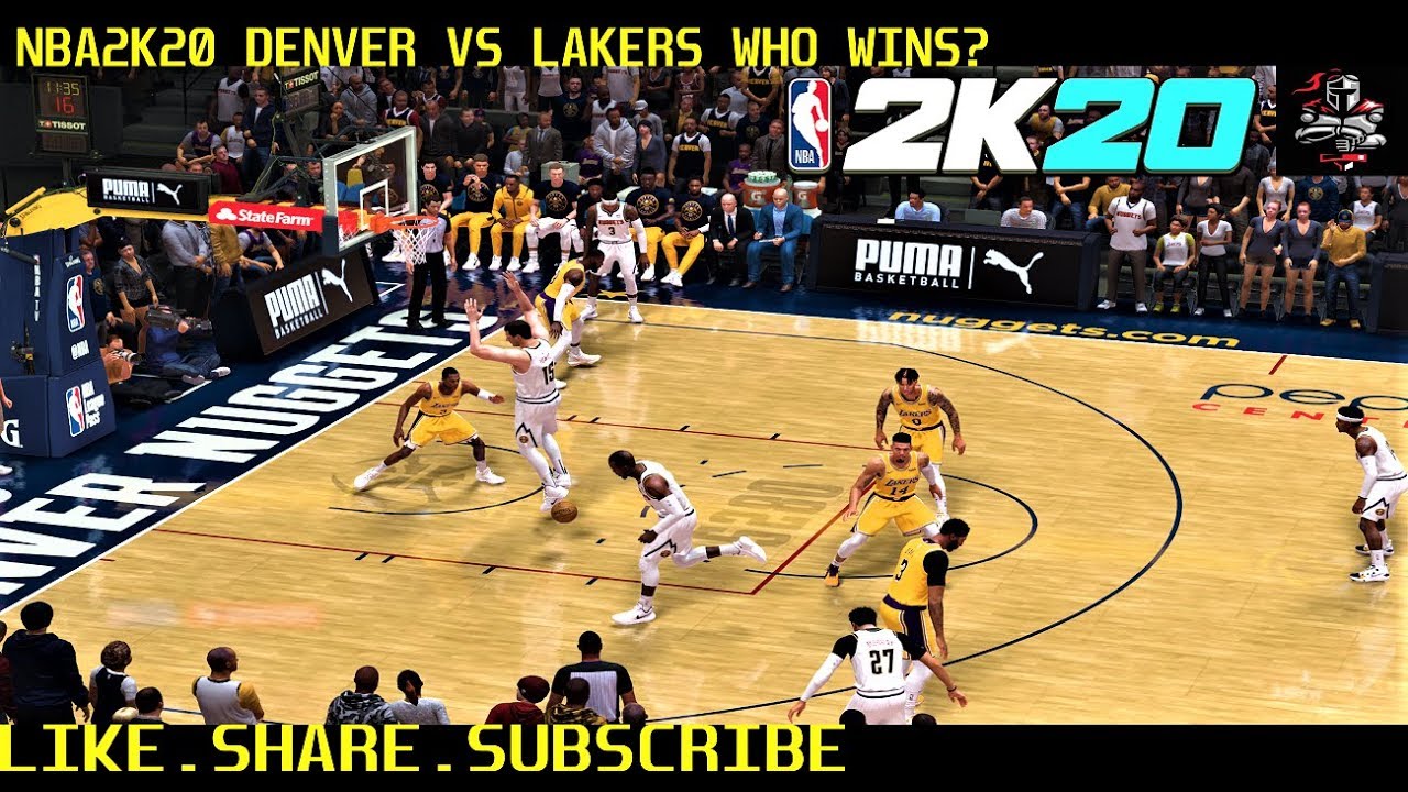 NBA 2K20 Lakers Vs Nuggets| Full Game CPU Simulation | Live Stream ...