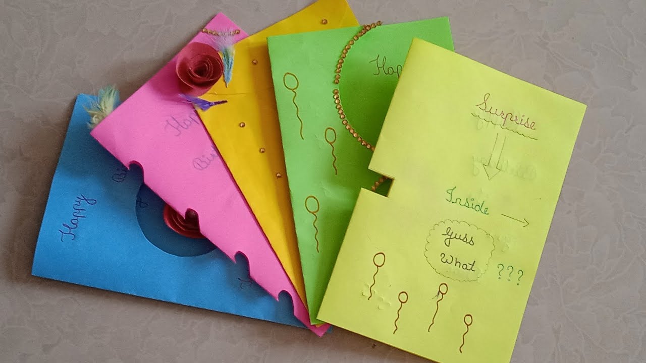 Very Easy Five Types Of Greeting Cards YouTube very-easy-five-types-of-greeting-cards-youtube