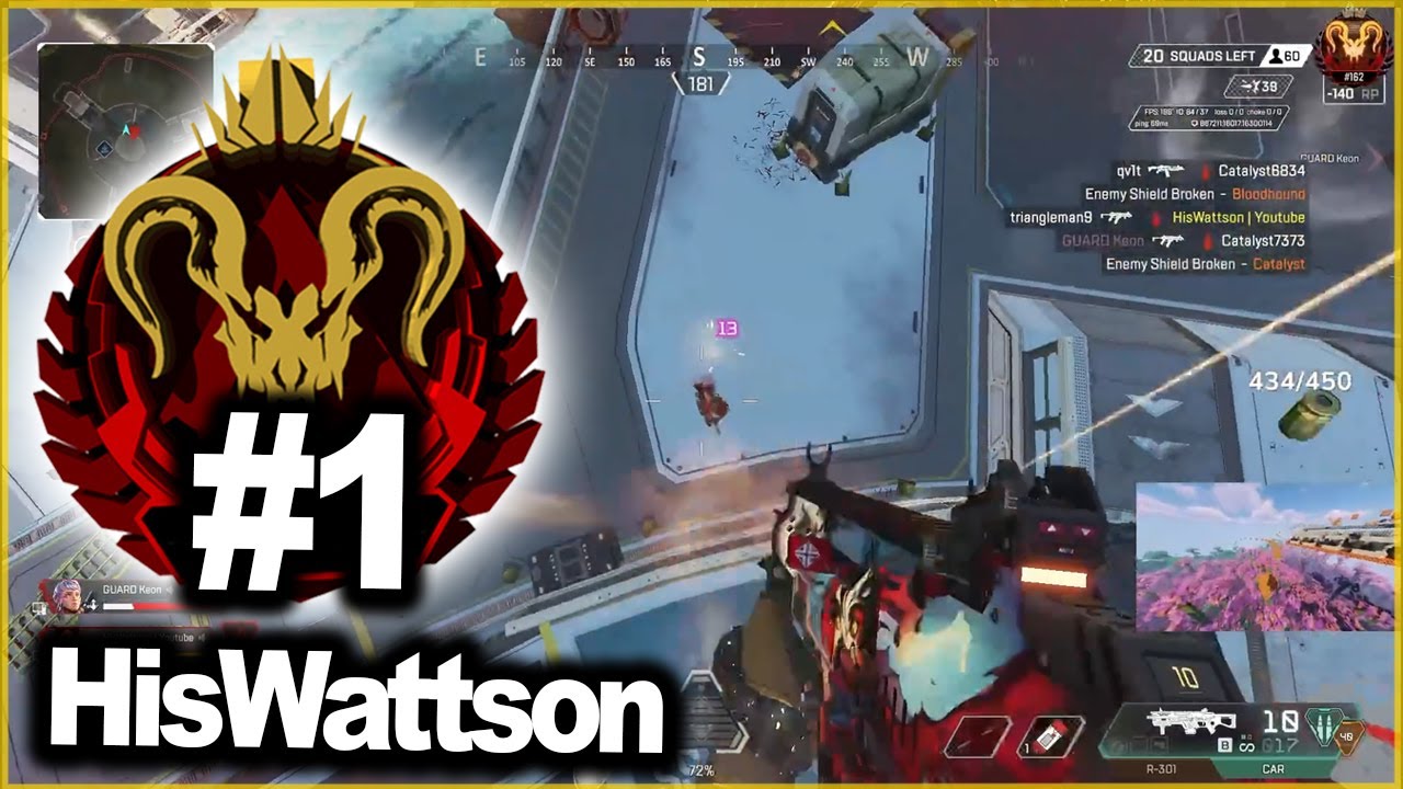 HisWattson ROAD TO RANK 1 IN APEX LEGENDS SEASON 16 ! - YouTube