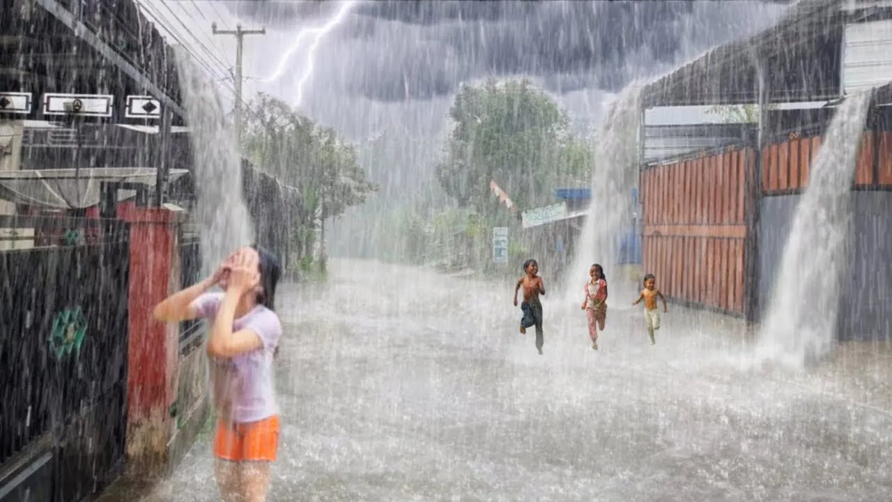 SUPER EXTREME WEATHER‼️🌧️ HEAVY RAINY AND VERY STRONG WINDS IN A VERY ...