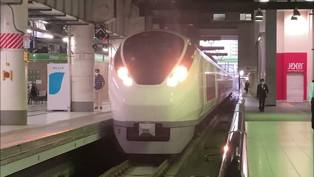 水ｶﾂE657系K18編成上野17番線到着 - YouTube