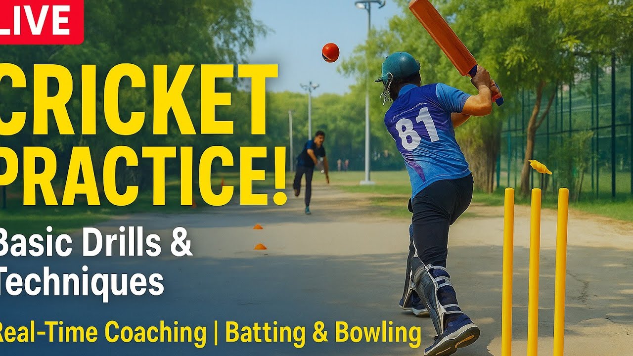 CRICKET PRACTICE SESSION LIVE BASIC PRACTICE 🏏🎯🎯🏏🎯🎯🏏| CRICKET WITH ...