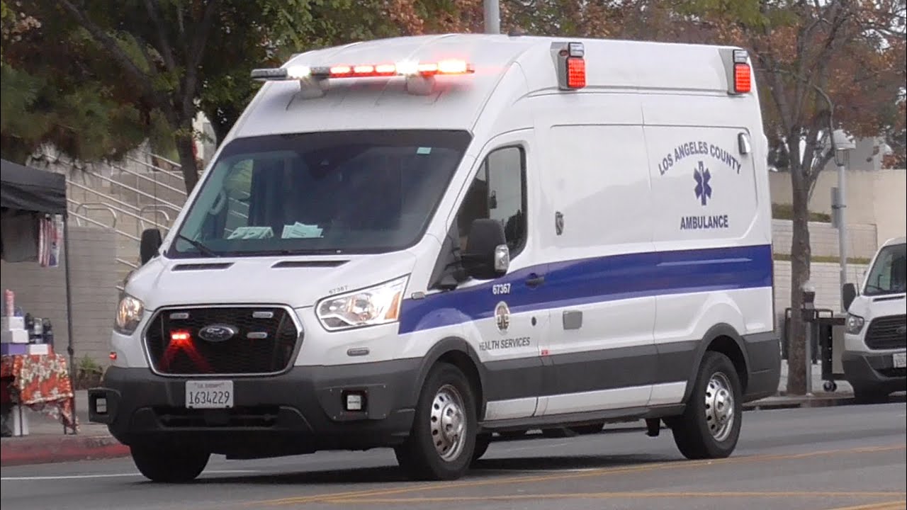 LA County Health Services Ambulance Transporting - YouTube