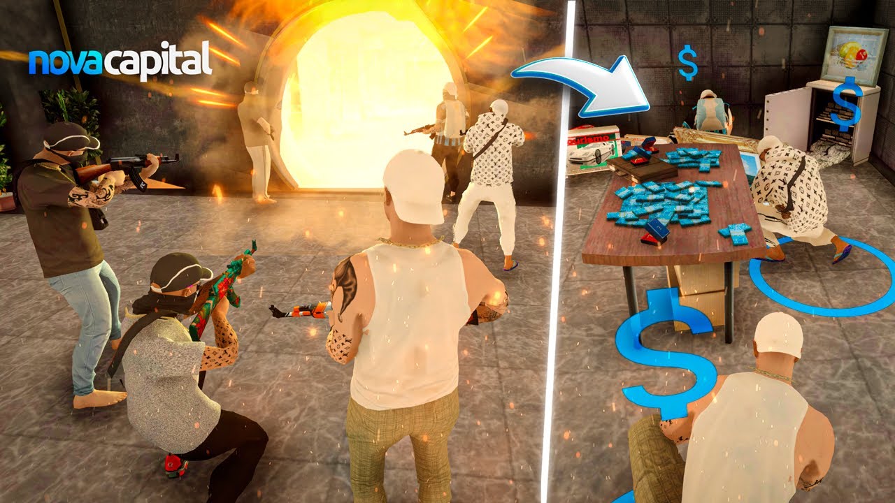 NOVA CAPITAL - ASSALTO AO BANCO CENTRAL! CIDADE EXCLUSIVA ESTILO FIVEM VINDO PRA 2024 - GTA MTA ...