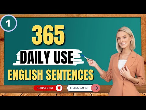 365 Daily Use English Sentences with Repetition | Practice Speaking Everyday Part 1 #everydayenglish