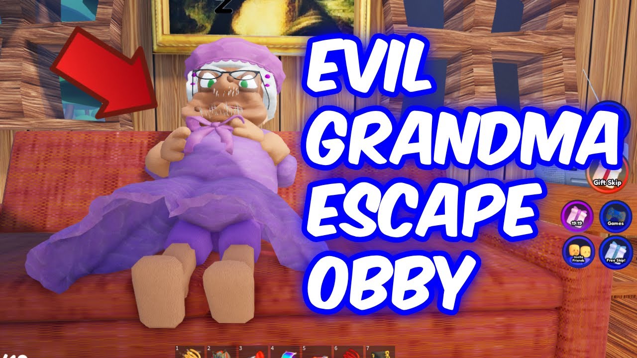 Roblox Obby Escape Evil Grandma First Person Obby Full Gameplay No ...