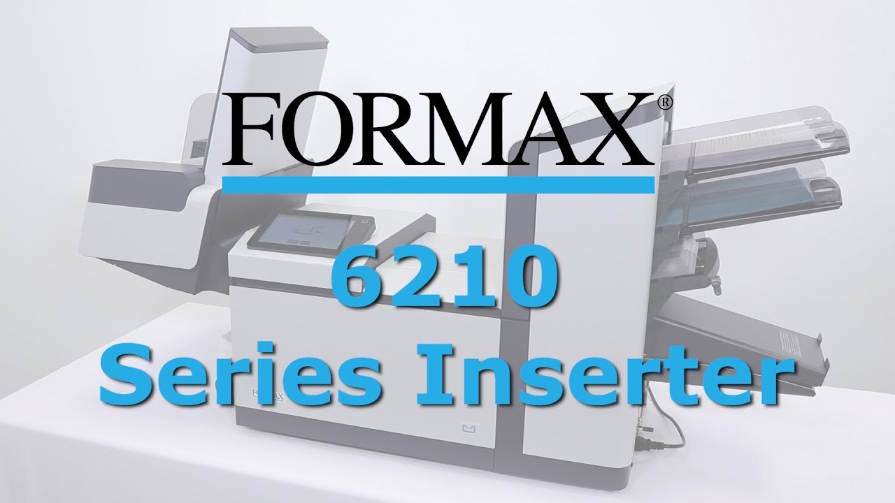 Formax 6210 Series Inserters - YouTube