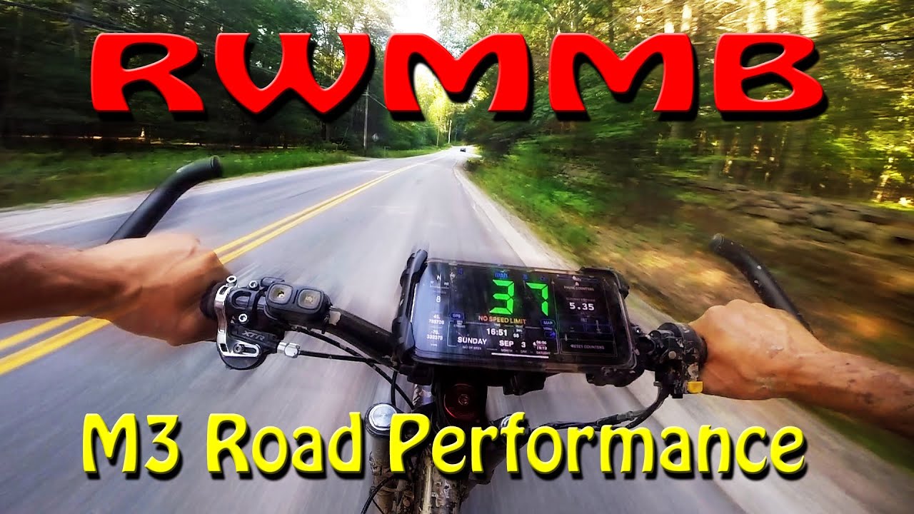 Real-World Motorized Mountain Bicycling: M3 Road Performance - YouTube