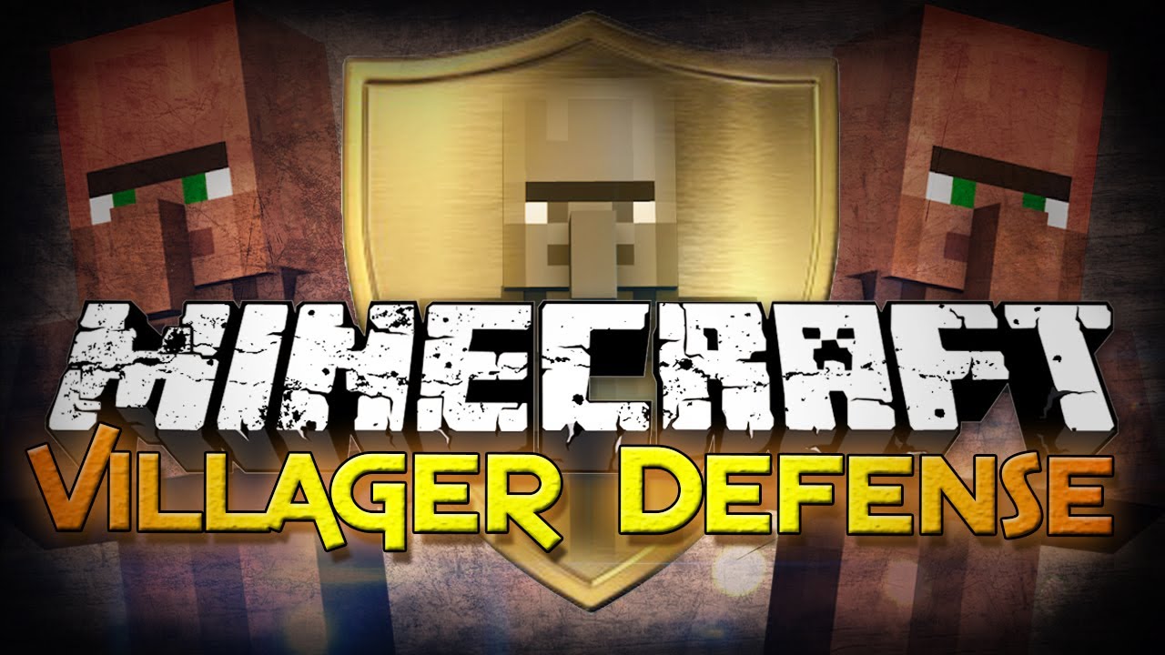Minecraft: Villager Defense - Work as a Team! - YouTube