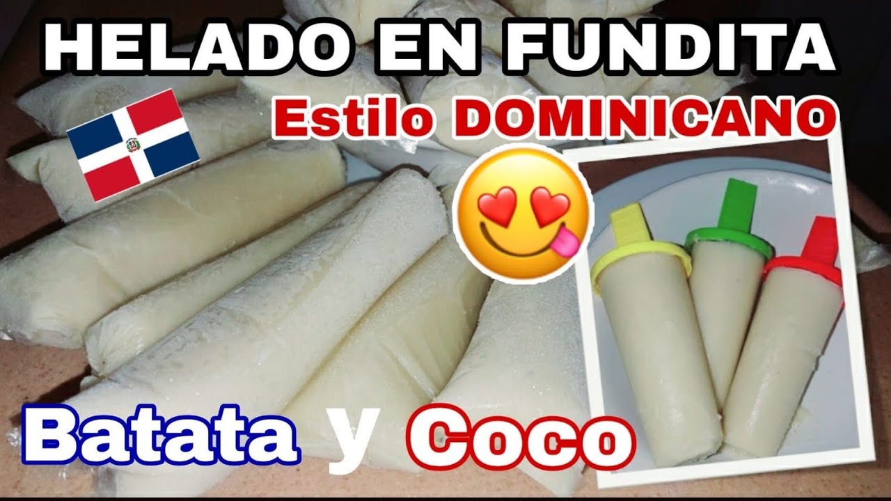 Helado de Batata y Coco Estilo Dominicano - YouTube