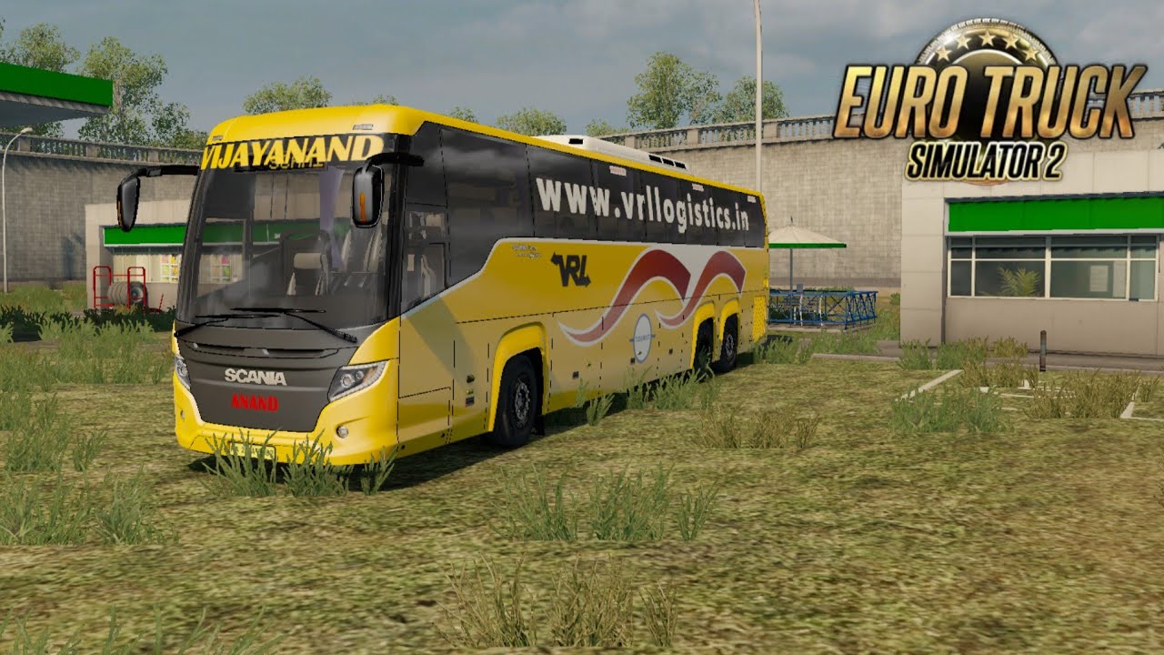 VRL Bus Journey || Scania Bus Journey || Euro Truck Simulator 2 ...