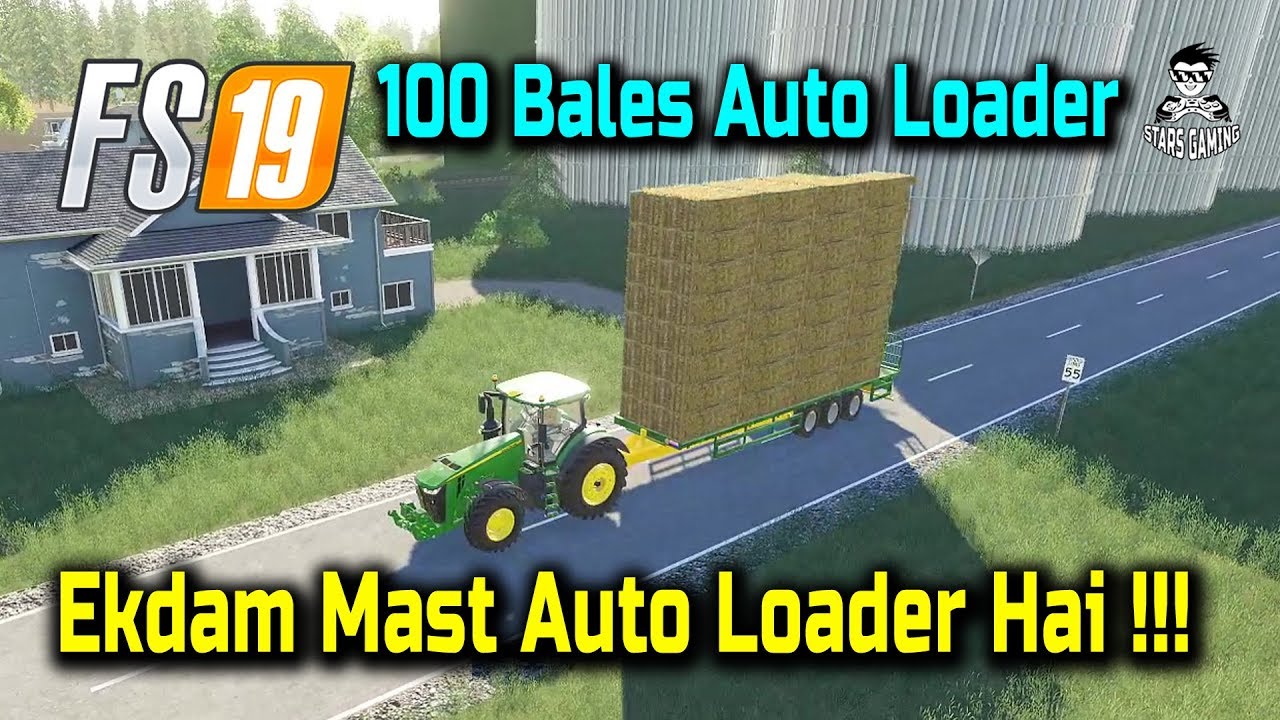 Farming Simulator 19 | FS19 | Collecting and Selling Bales using 100 ...