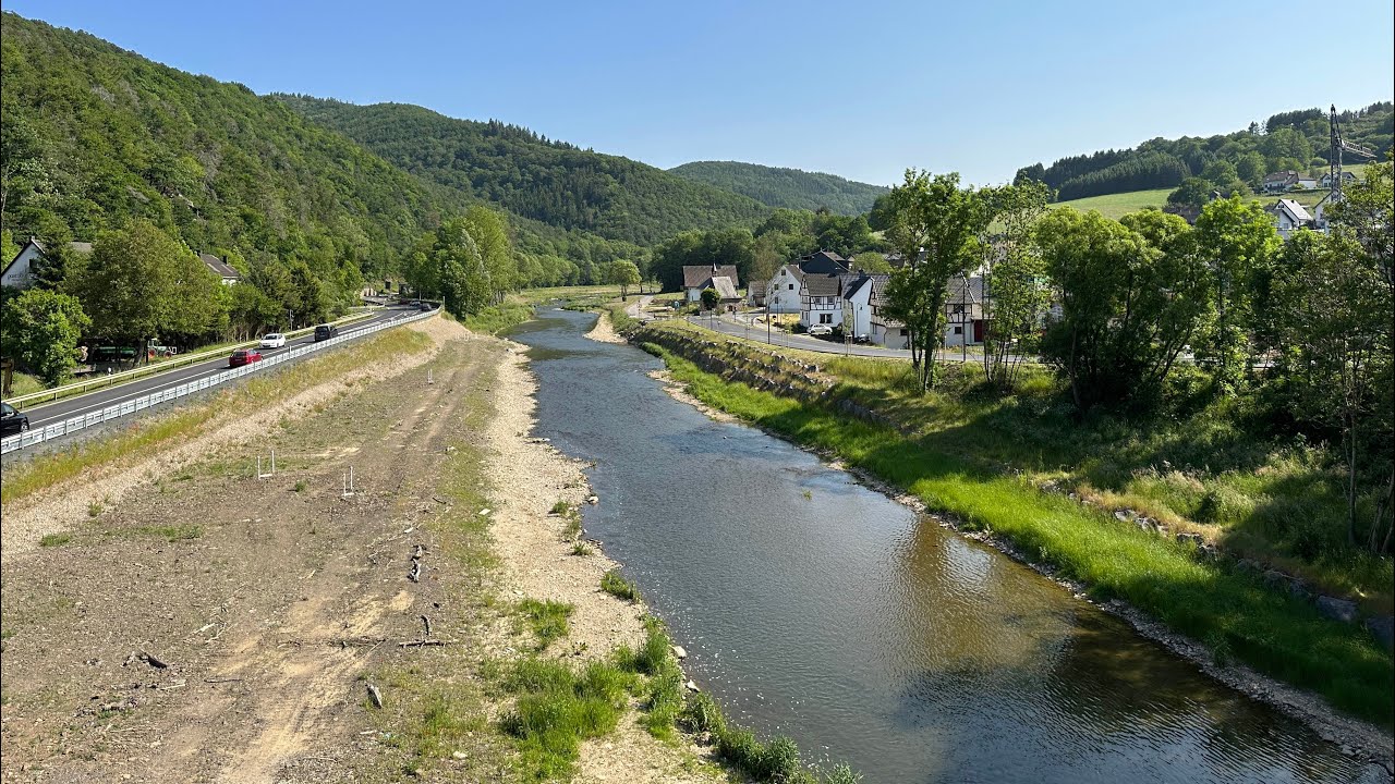 02.06.23: Von Insul nach Ahrbrück, direkt am Fluss entlang, Update Ahr ...