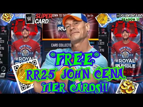 TONS OF *FREE* RR25 JOHN CENA TIER🔥 CARDS!! ON THE PAST QUEST! & QR ...