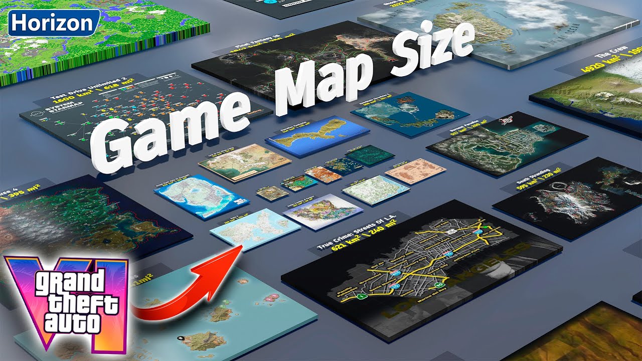 Video Game Map SIze Comparison : Part 2 - YouTube
