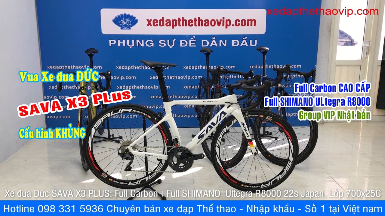 CỰC ĐỈNH - Vua xe đạp đua SAVA X3 Plus full Carbon SHIMANO R8000 ...