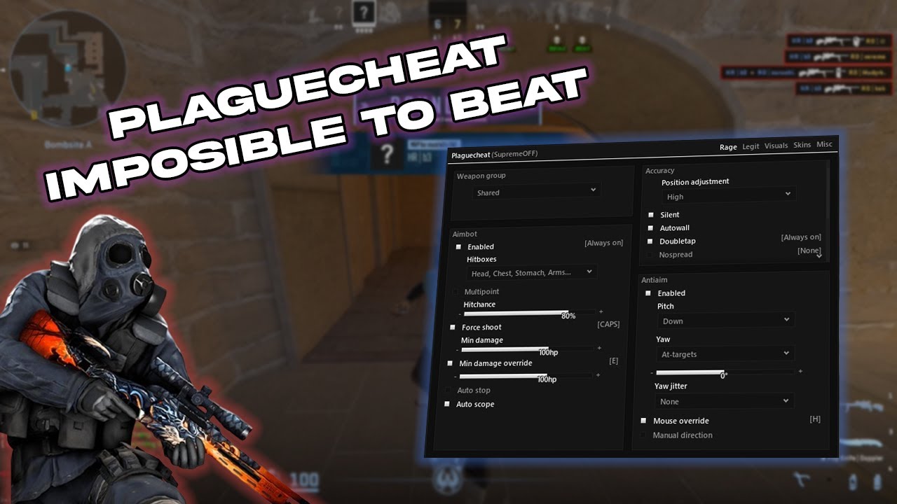 Plaguecheat V2 Update is impossible to beat! l CS2 HvH - YouTube