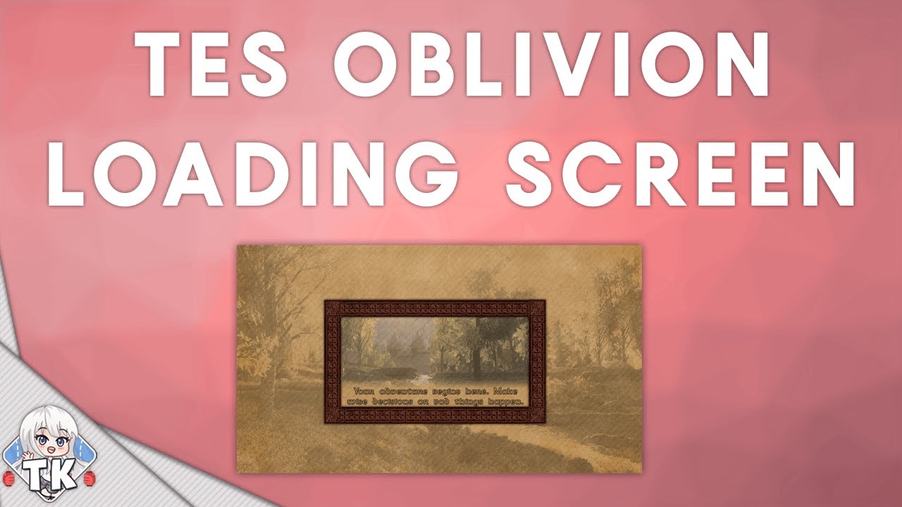 TES OBLIVION LOADING SCREEN TEMPLATE - YouTube