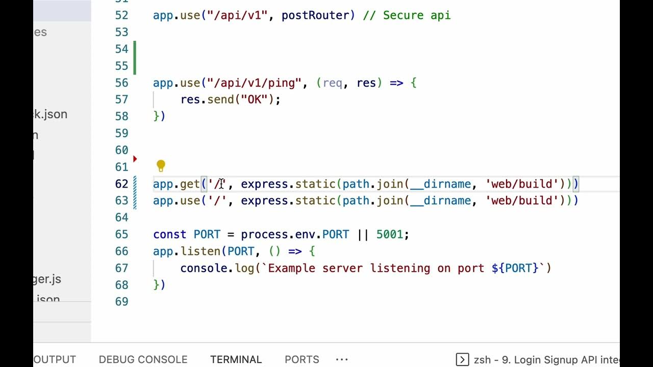 152. Making React App production ready after login signup api integration - YouTube