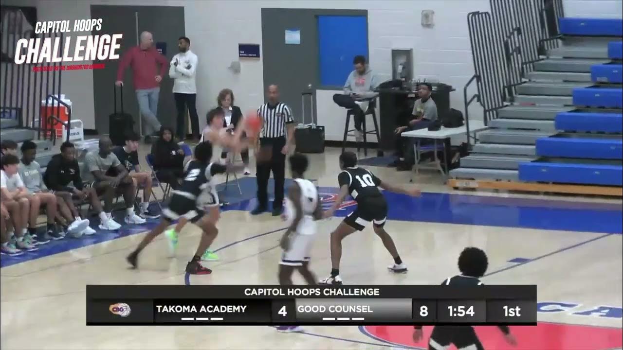 Capitol Hoops Challenge - Good Counsel vs Takoma Academy - YouTube
