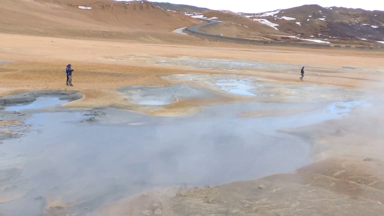 Boiling Mud pits & Fumaroles Hverir, ICELAND part 1 - YouTube
